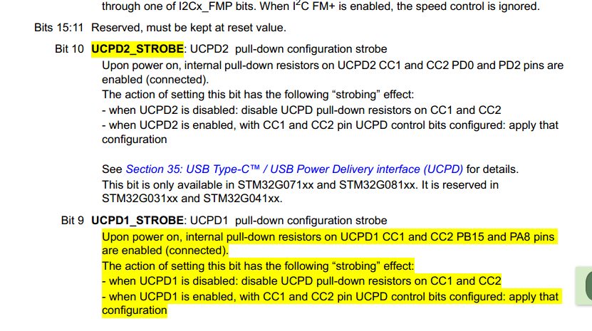 STM32G07x FT_c管脚(PA8/PB15/PD0/PD2)输入高电平检测问题_ST意法半导体的博客-CSDN博客_stm32输入电平检测