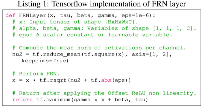 Filter Response Normalization Layer(FRN)_frn(filter response normalization)如何用tensorflow实现例-CSDN博客