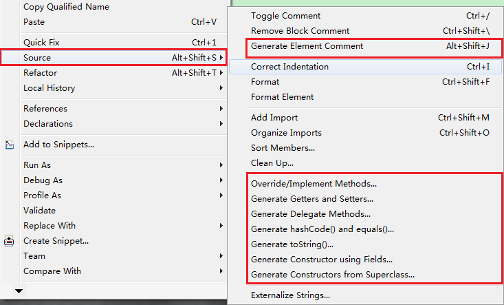 Eclipse自动生成get、set、equals、tostring方法的快捷方式eclipse自动生成equals Csdn博客 