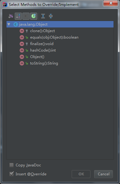 IntelliJ IDEA 重写object类方法的快捷键，例如toString_ideactrl+o有object-CSDN博客