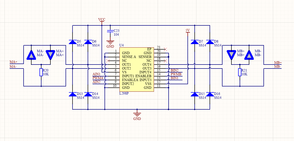 L298电机驱动设计（含原理图）_l298p-CSDN博客