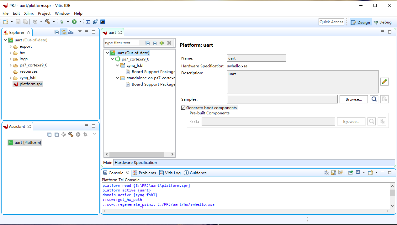 Xilinx vitis学习教程：ZYNQ之Hello world（1）_vitis使用教程-CSDN博客