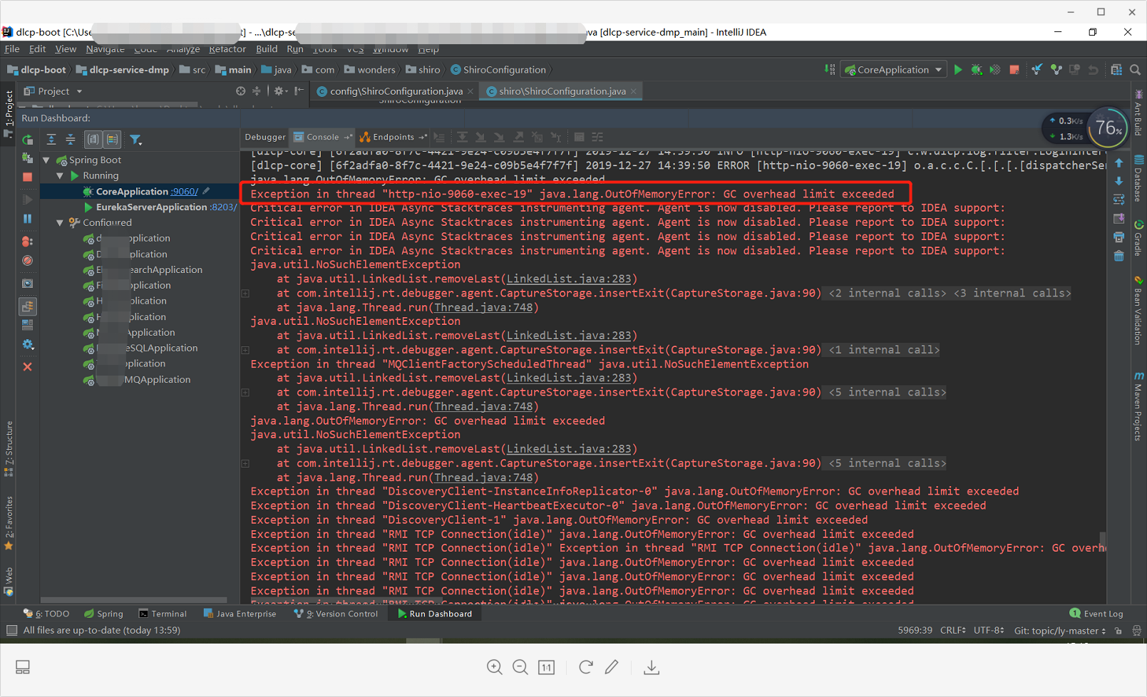 Idea中修改Jvm的堆内存，模拟内存溢出异常终止情况_idea 配置-xx:+heapdumponoutofmemoryerror-CSDN博客