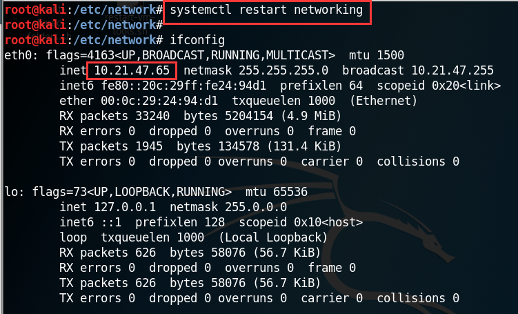 Kali linux网卡配置详解_kali更改网卡的路径-CSDN博客