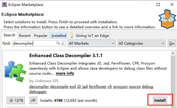 Eclipse离线、在线安装java反编译插件 2020最新 ~~decompiler Eclipse离线安装java Decompiler Csdn博客
