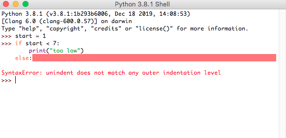 在python Idle中报syntaxerror Unindent Does Not Match Any Outer Indentation Level Csdn博客