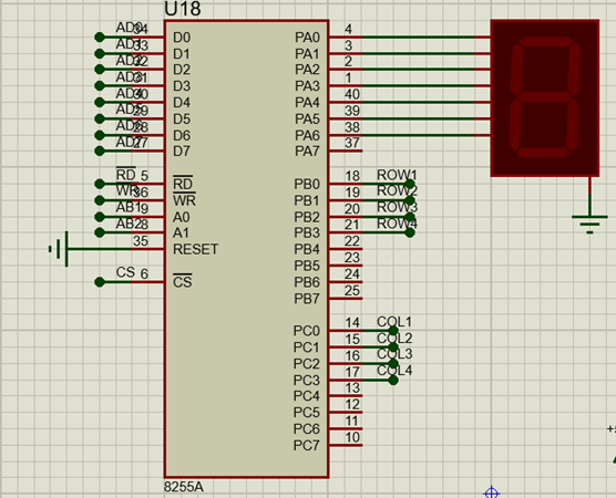 8086与8255A（矩阵按钮的应用）_74ls373连接在8255a上的作用-CSDN博客