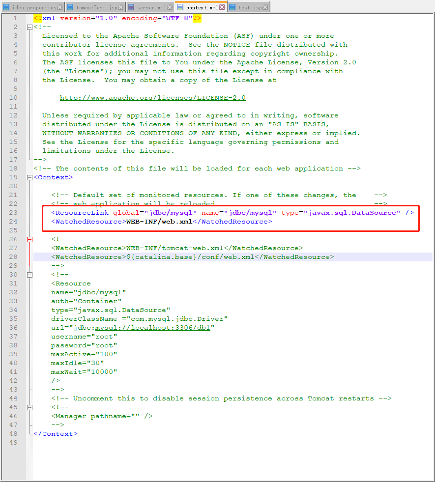 Tomcat——Tomcat数据源的配置（四种方式，区别webapps目录下的Web应用和其他Web应用）_tomcat配置数据源-CSDN博客