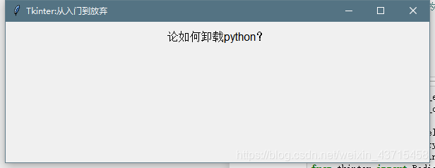 从入门到放弃,python:tkinter(gui建立)详解selfwindow Ttkwindowthemename Minty Csdn博客