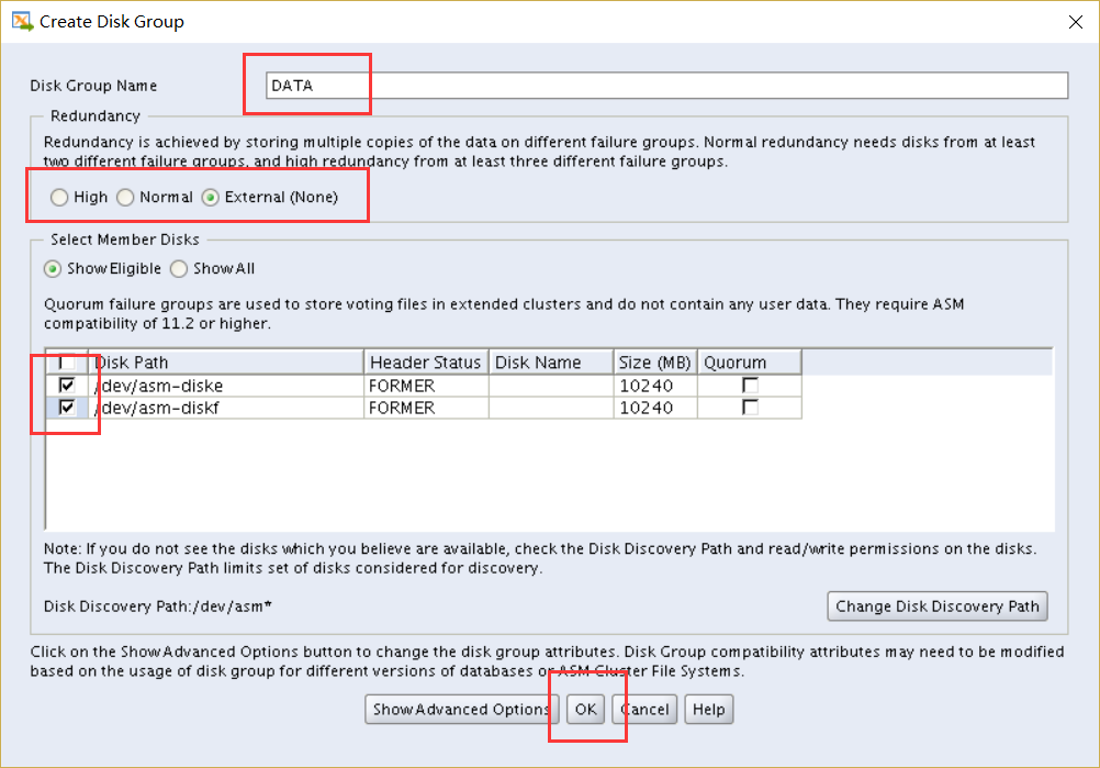 ASM共享磁盘组冗余模式变更方案_asm diskgroup-CSDN博客