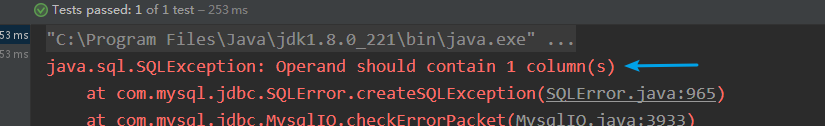关于sql中 java.sql.SQLException: Operand should contain 1 column(s) 的错误-CSDN博客