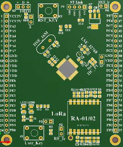 STM8L151C8单片机学习例程（1）——LED闪烁_stm8l151 例程-CSDN博客