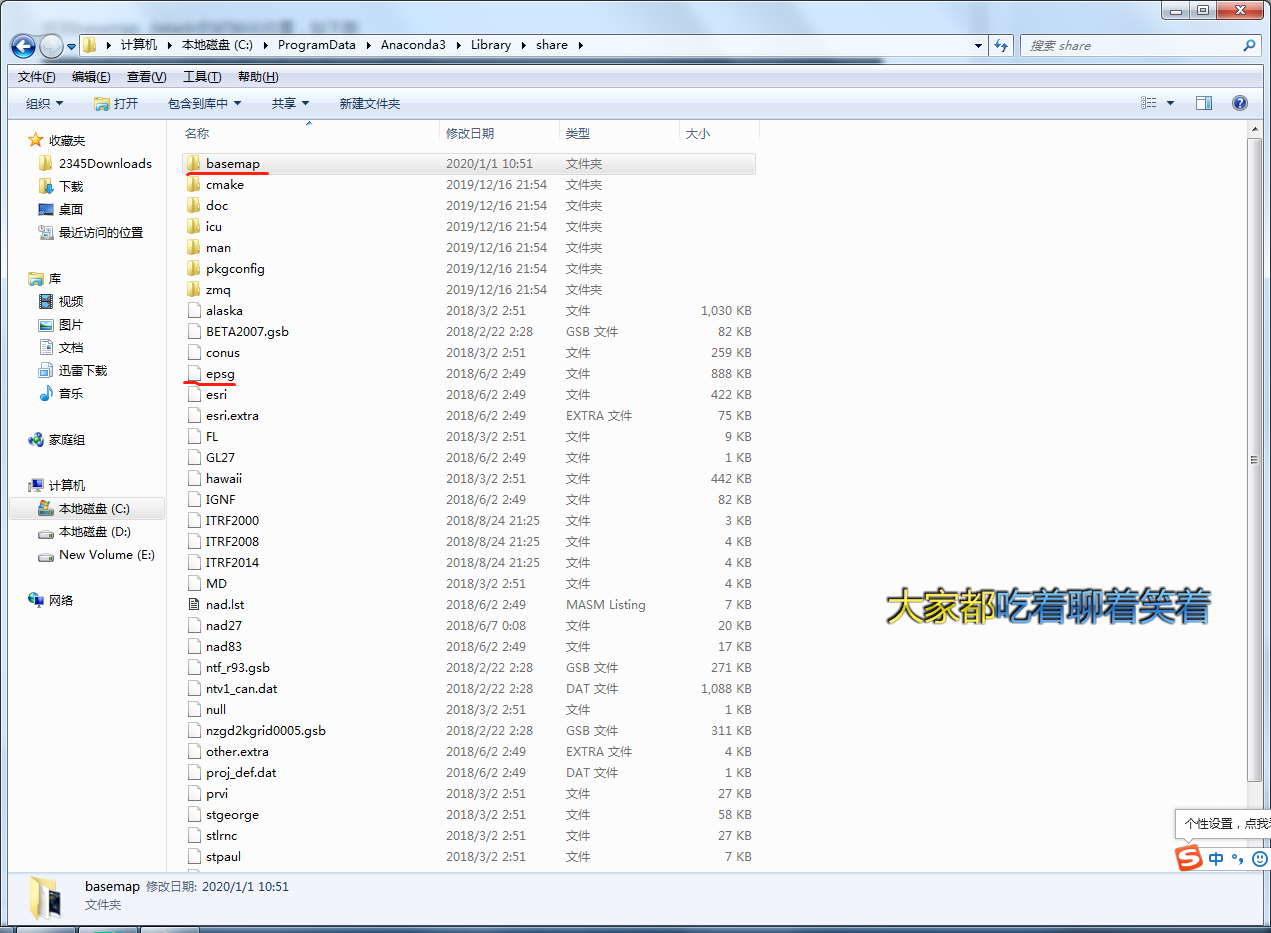 PYTHON使用BASEMAP，出现 KeyError:‘PROJ_LIB‘和OSError: Unable to open boundary dataset file._oserror ...
