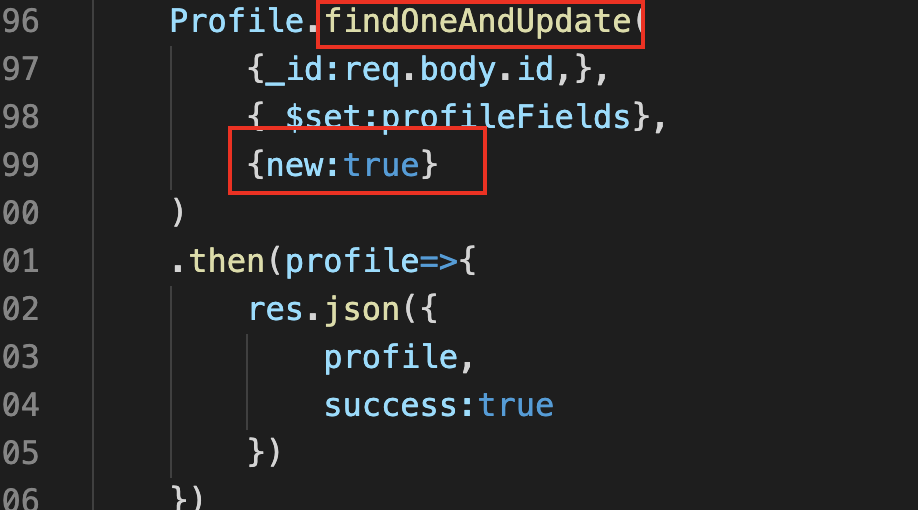 DeprecationWarning: Mongoose: `findOneAndUpdate()` and `findOneAndDelete()` without the ...