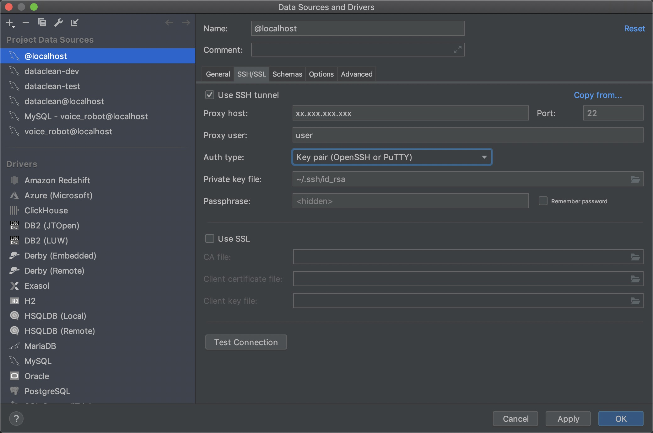 DataGrip通过ssh连接远程主机mysql，mac、windows通用_datagripssh隧道配置-CSDN博客