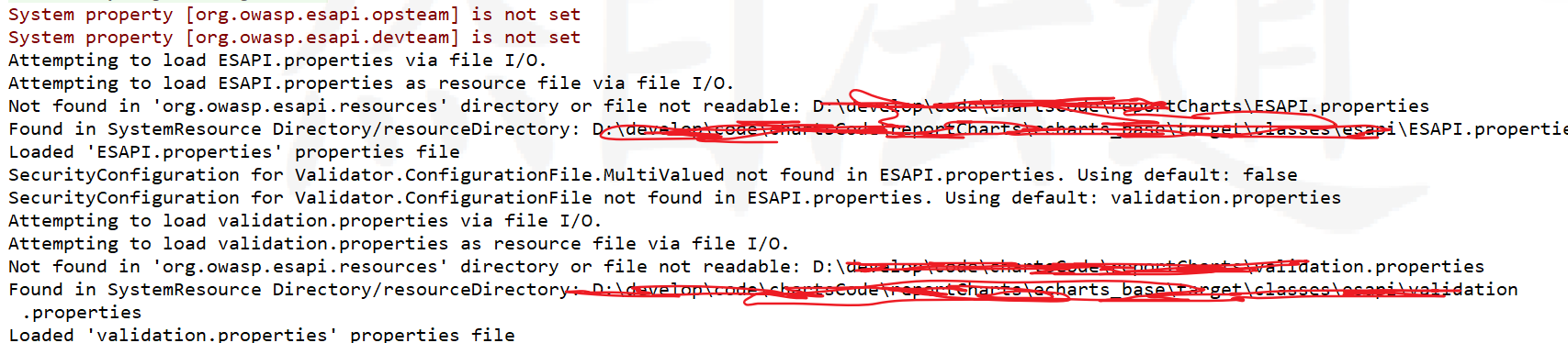 在spring boot中使用ESAPI报错: java.lang.ClassNotFoundException: org.owasp.esapi.reference ...