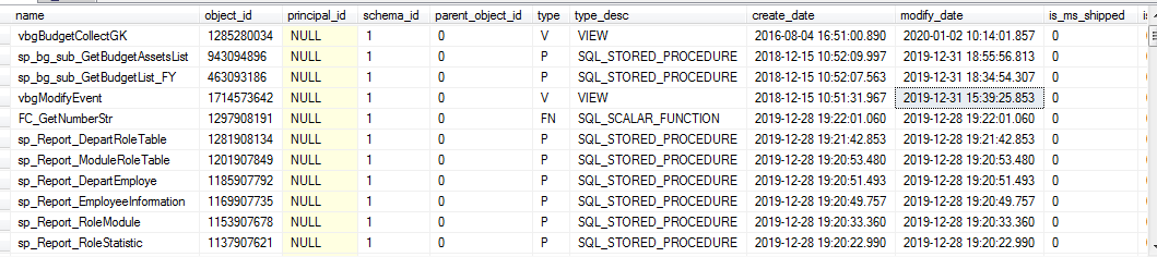sqlserver查看表、视图、存储过程等等改动记录sql_sqlserver能看到视图的历史记录吗-CSDN博客