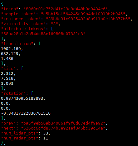 nuScenes数据集标注格式_nuscenes标注-CSDN博客