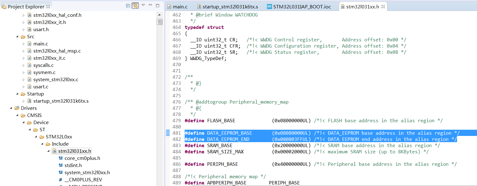 STM32查看空间访问地址_stm32l0系列单片机查看内存地址怎么看-CSDN博客