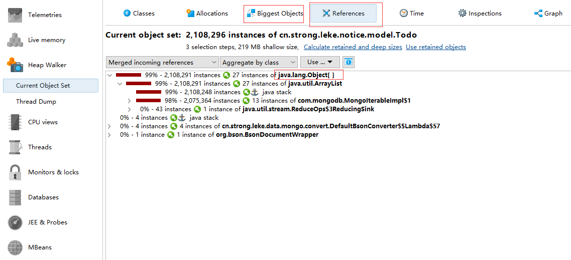 生产内存溢出,通过jprofiler对dump文件进行分析_jprofiler分析hprof文件线程-CSDN博客