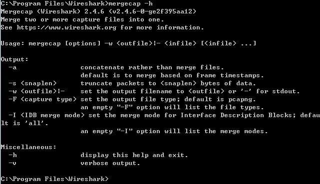Wireshark自带的命令行工具使用之mergecap,rawshark,reordercap,text2pcap_wireshark ...