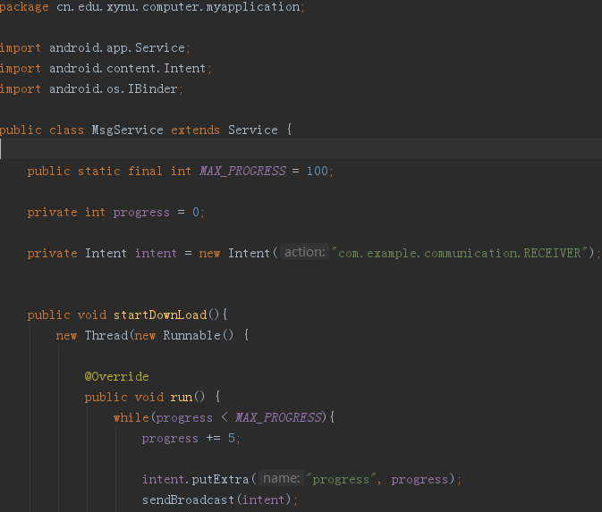 实验四 Service与BroadcastReceiver的使用_请开发一个android app,该app需要包括service或broadcastreceiver-CSDN博客