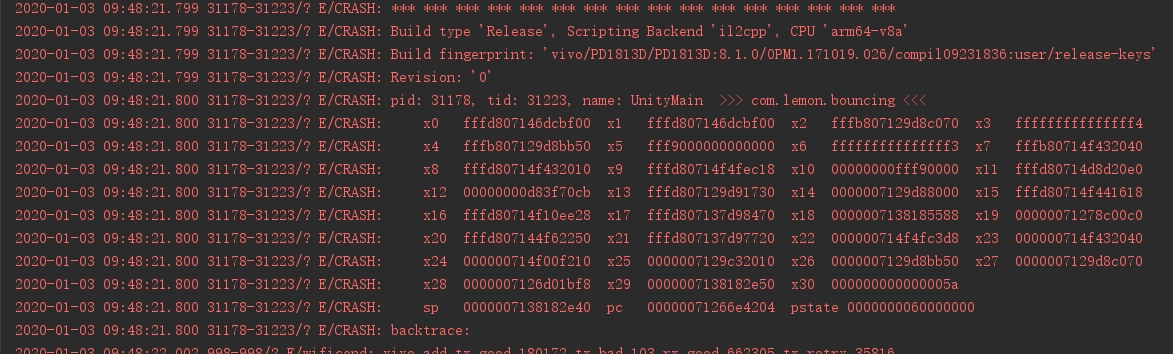 解决问题记录：unity导出x64的安卓包，会偶现wtf和build Type Release Scripting Backend Il2cpp Cpu Arm64 V8a的 