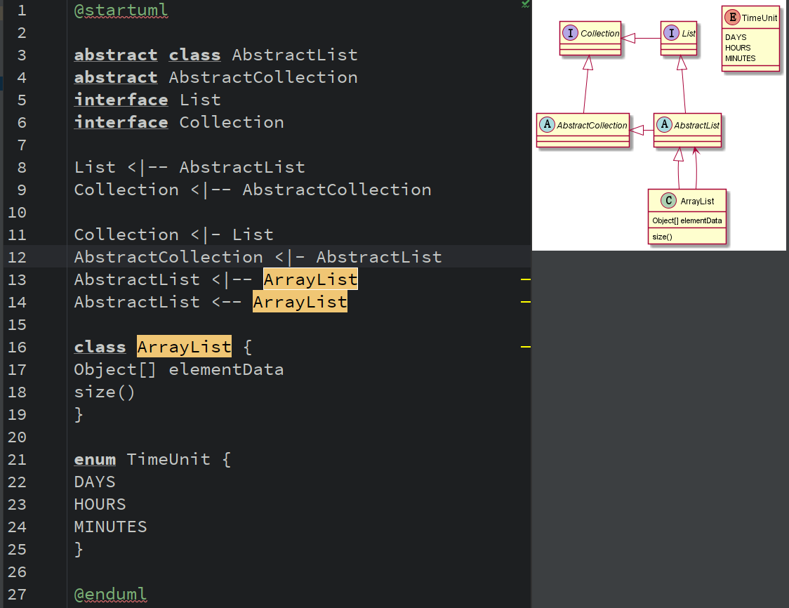 idea使用plantUML绘制以及根据代码生成类图_idea plantuml 自动生成类图-CSDN博客