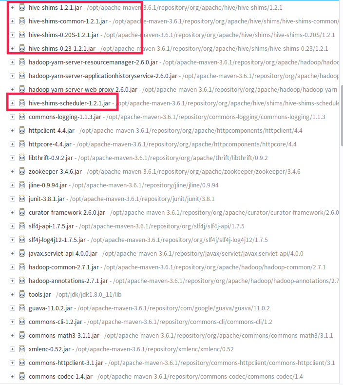 jdbc连接hive报错：java.lang.ClassNotFoundException: org.apache.thrift ...