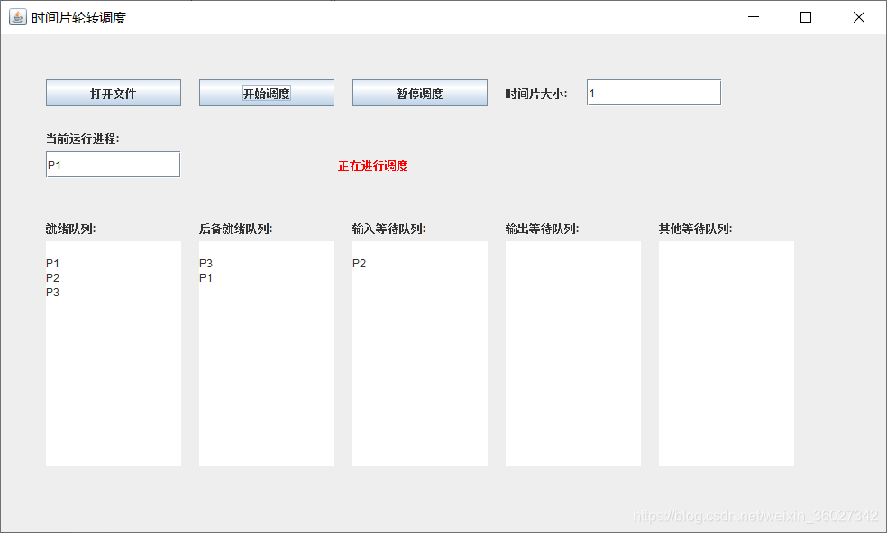 记录——时间片轮转调度算法模拟程序,用java实现时间片轮转调度算法的模拟实现 Csdn博客