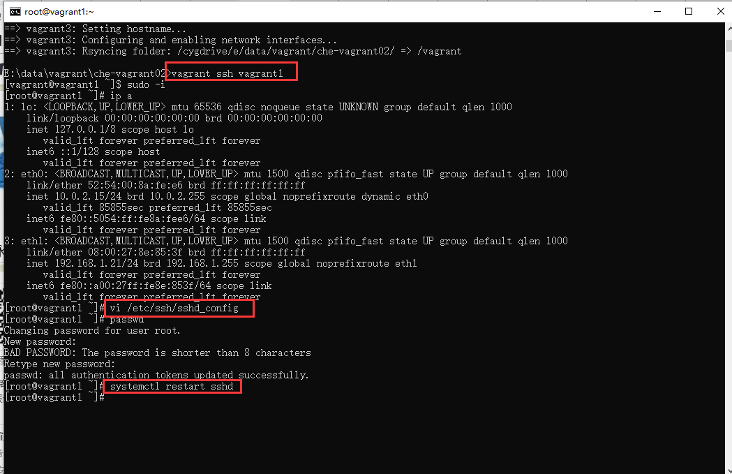 使用vagrant创建多台centos7虚拟机,并使用Docker Swarm建立主从集群_mobaxterm如何连接vagrant-CSDN博客