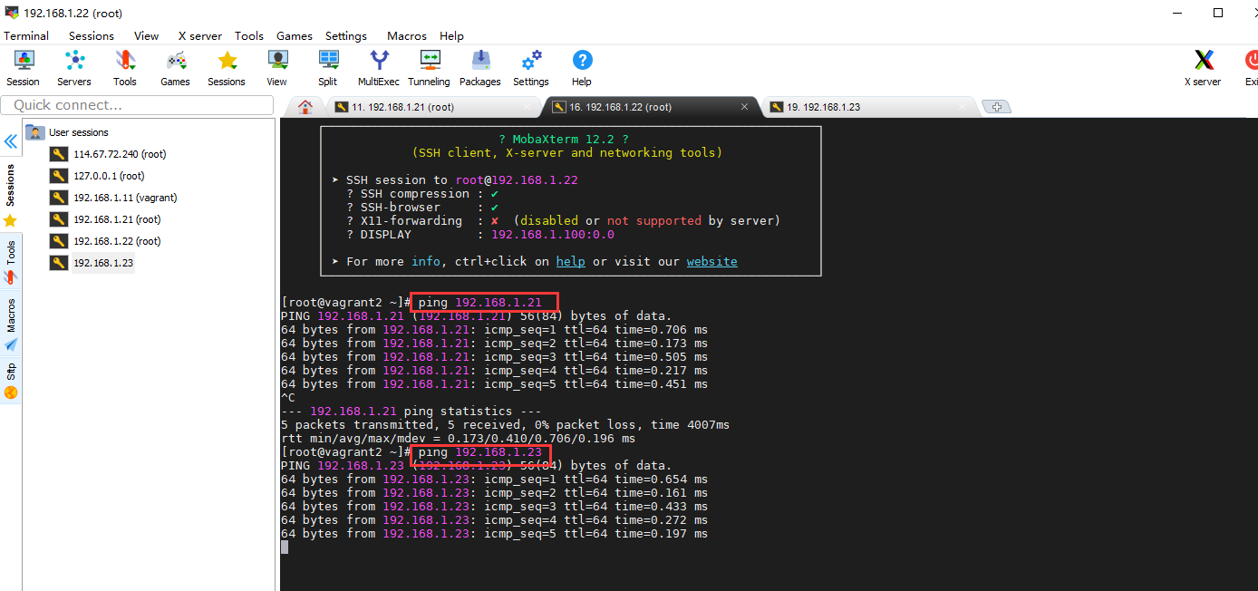 使用vagrant创建多台centos7虚拟机,并使用Docker Swarm建立主从集群_mobaxterm如何连接vagrant-CSDN博客