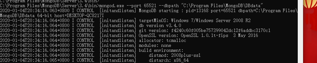 启动MongoDB数据库提示Invalid command: Files\MongoDB\DBdata_mongod -f config提示invalid -f-CSDN博客