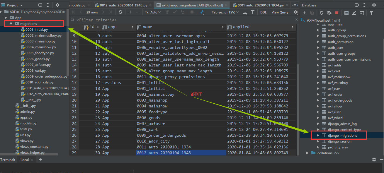 django迁移报错解决_django执行迁移文件显示if name.startswith('"') and name.end-CSDN博客