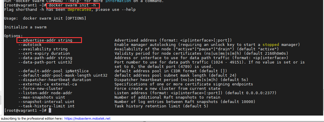 使用vagrant创建多台centos7虚拟机,并使用Docker Swarm建立主从集群_mobaxterm如何连接vagrant-CSDN博客