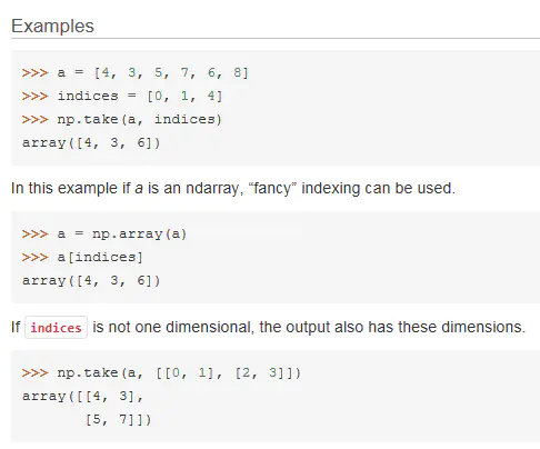 【Python数据清洗】numpy.take()用法_np.take-CSDN博客