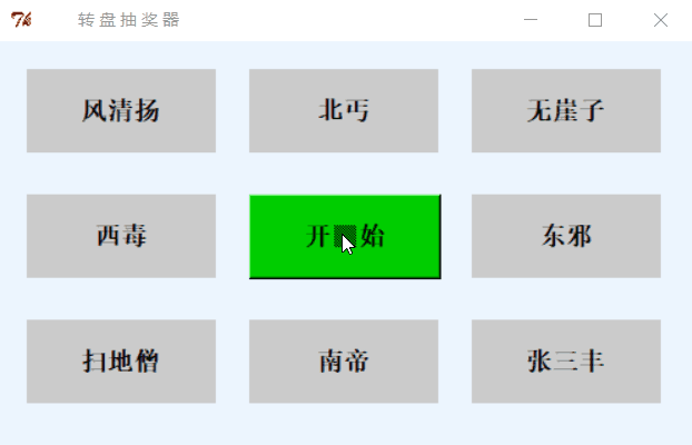 Python使用tkinter实现转盘抽奖器python中用tkinter制作抽奖程序 Csdn博客