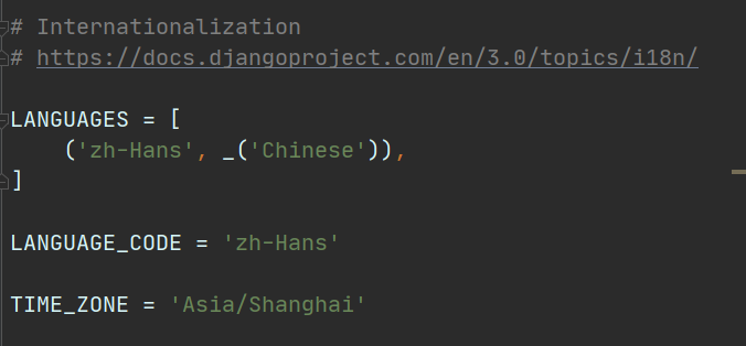 Django 设置 LANGUAGE_CODE = 'zh-Hans' 报错_docusaurus实现国际化 npm run start ...