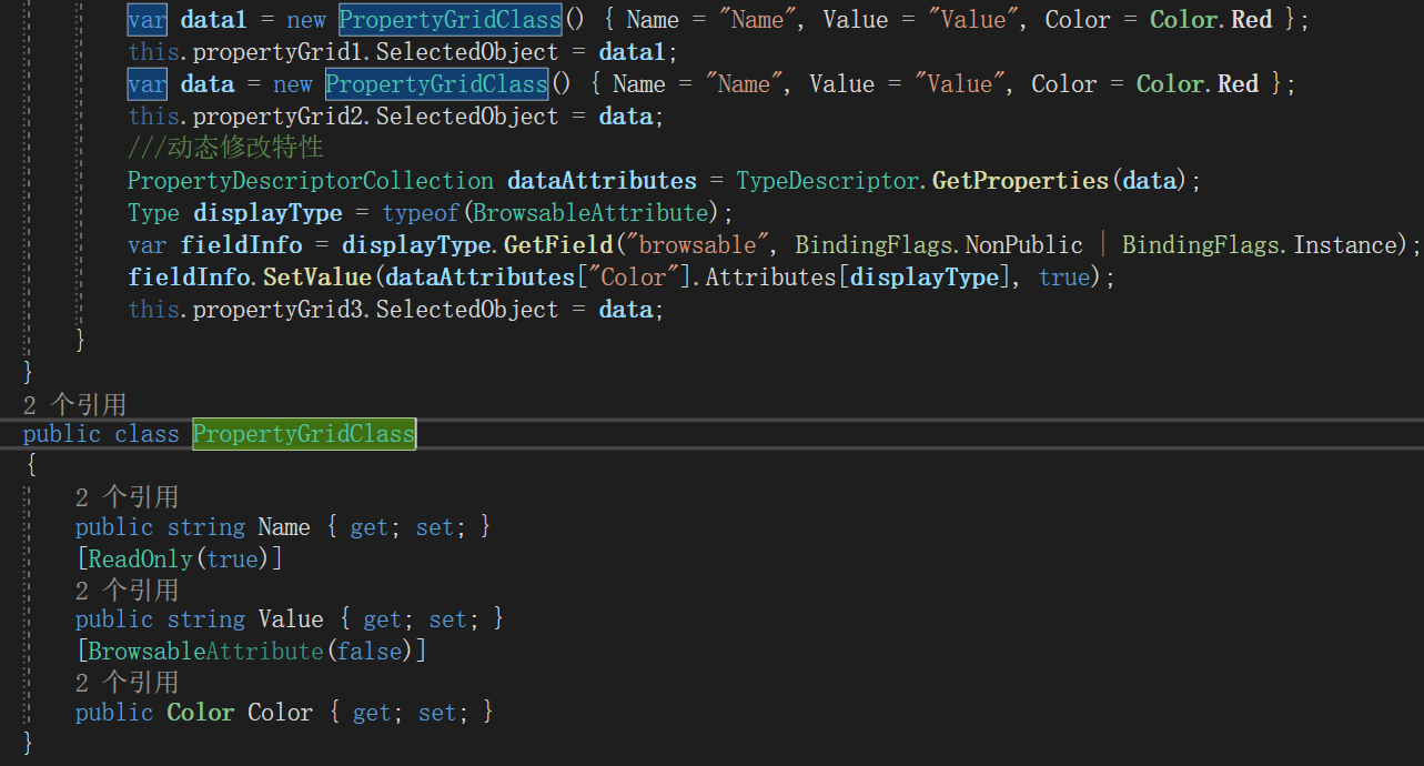 .NET动态绑定特性（实现PropertyGrid动态设置）_fieldinfo browsableattributefield = typeof(propert-CSDN博客