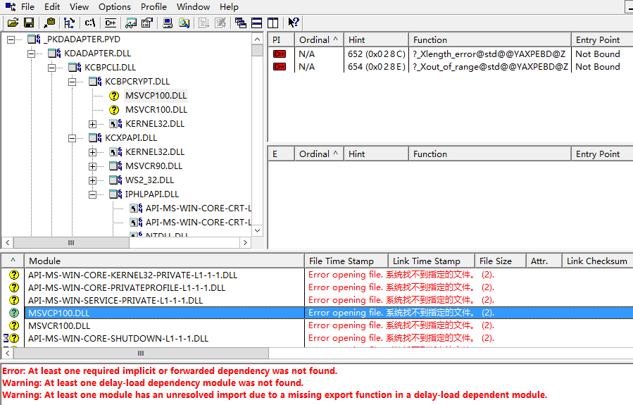 ImportError: DLL load failed: The specified module cannot be found, the VC++ Redistributable ...
