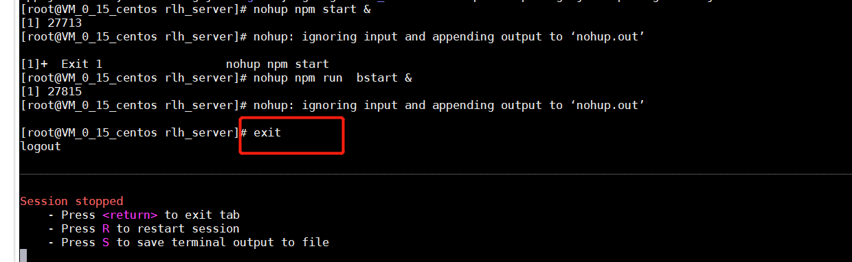 nohup npm start &启动之后关闭终端程序没有后台运行-CSDN博客