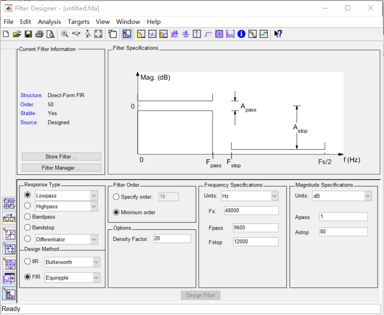 MATLAB 】ellip 函数介绍（椭圆滤波器设计） - 程序员大本营