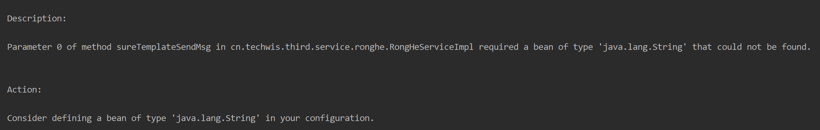 Parameter 1 of constructor in xxx required a bean of type xxx‘ that could not be found.已经解决 - 程序员大本营