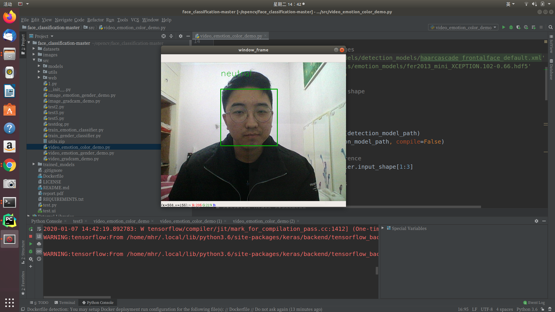 一镜到底(速成入门向)OpenCv+python+pycharm实现人脸情绪识别_课堂 情绪识别 python-CSDN博客
