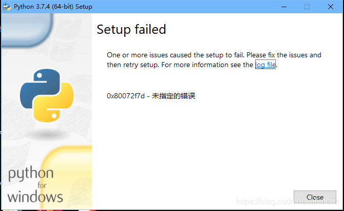 windows10安装Python 3.8.1，勾选debugging symbols和debug binaries最后两项安装失败出现Setup failed解决办法_qiang086的博客 ...