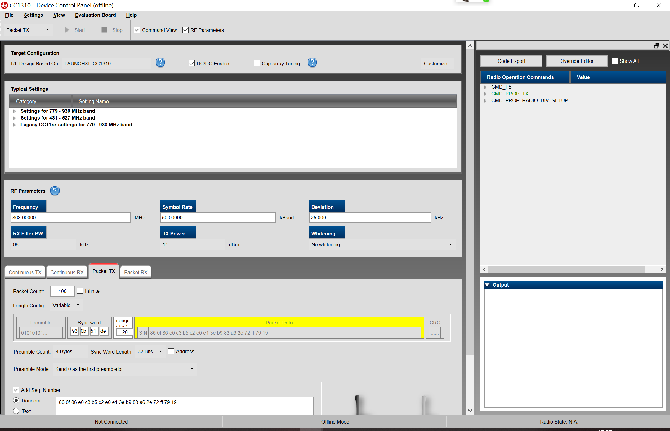 TI CC1310 sub1G的SDK开发之自动生成射频参数_cc1310 sensor controller studio-CSDN博客
