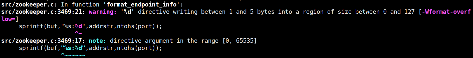 Linux安装zookeeper原生C API接口出现的make编译错误_编译提示[-werror=format=]-CSDN博客