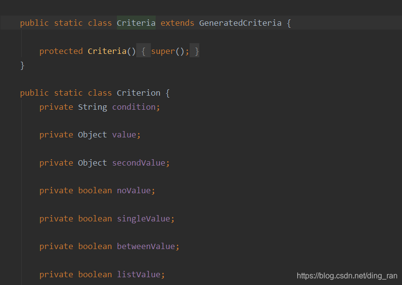 Mybatis自动生成的example类的使用与解析mybatis自动生成example Csdn博客