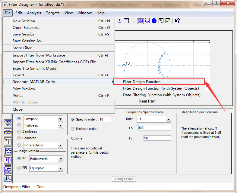 MATLAB滤波器设计fdatool（filterDesigner）工具箱使用_matlab filter tool-CSDN博客