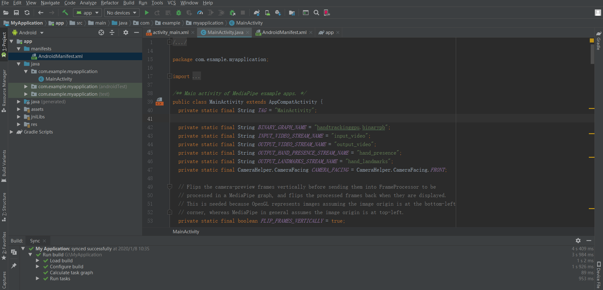 Mediapipe框架学习之四——在AS中构建基于 Mediapipe 的手势识别App_mediapipe的app-CSDN博客
